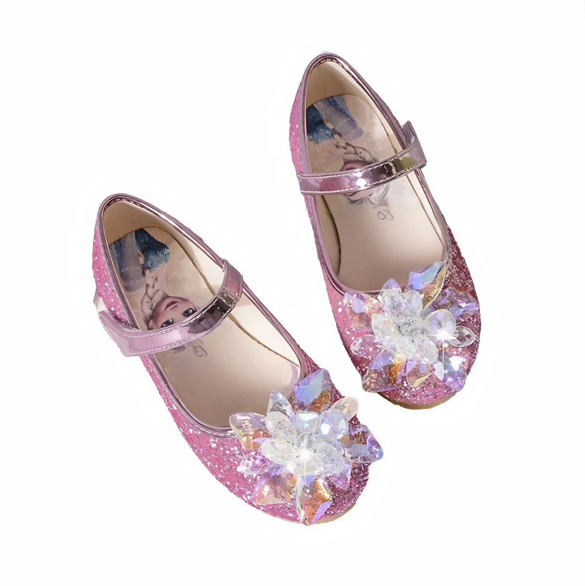 Elsa sko Lyserøde - Prinsessesko - Prinsessens.dk